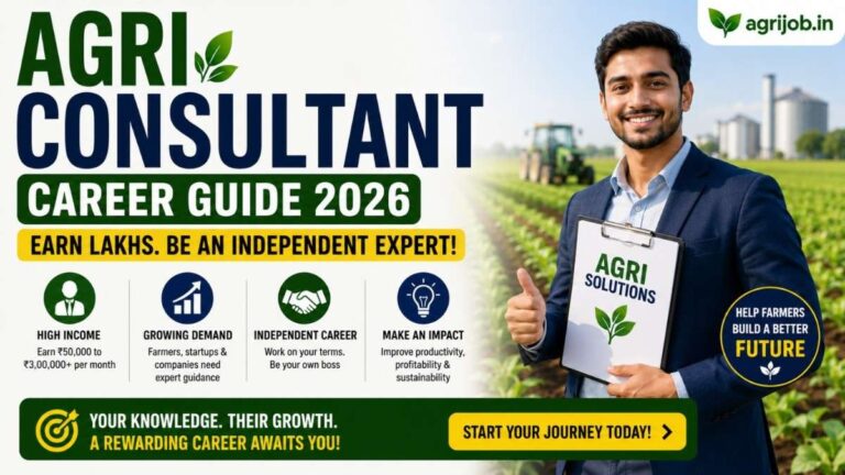 Agri Consultant Career 2026 – Earn Rs.3–10 Lakh/Month